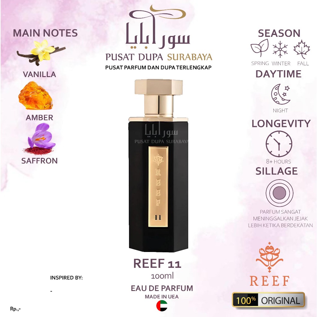 Jual Parfum Arab Premium Reef 11 by Reef | Shopee Indonesia