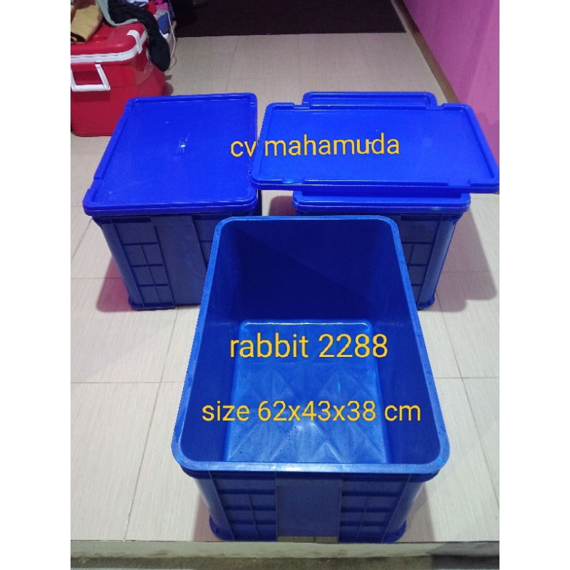 Jual box rabbit 2288 size 62x43x38+ tutup nya | Shopee Indonesia