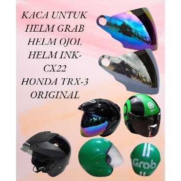 Jual Kaca INK-CX22 Helm GRAB OJOL ready warna Smoke Pelangi Original ...