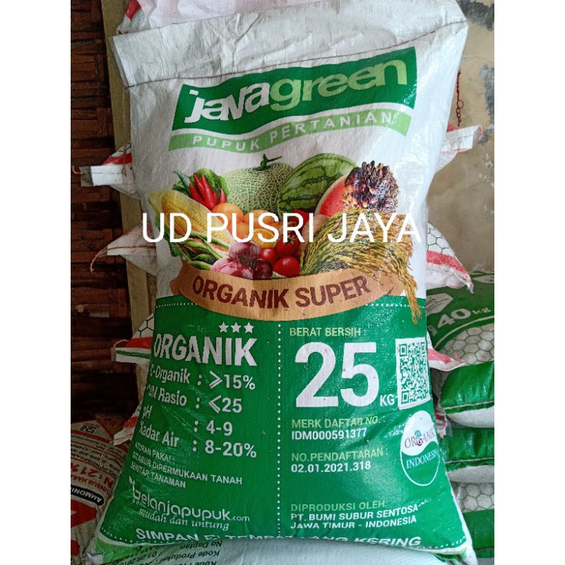 Jual Pupuk ORGANIK JAVAGREEN 25 kg | Shopee Indonesia
