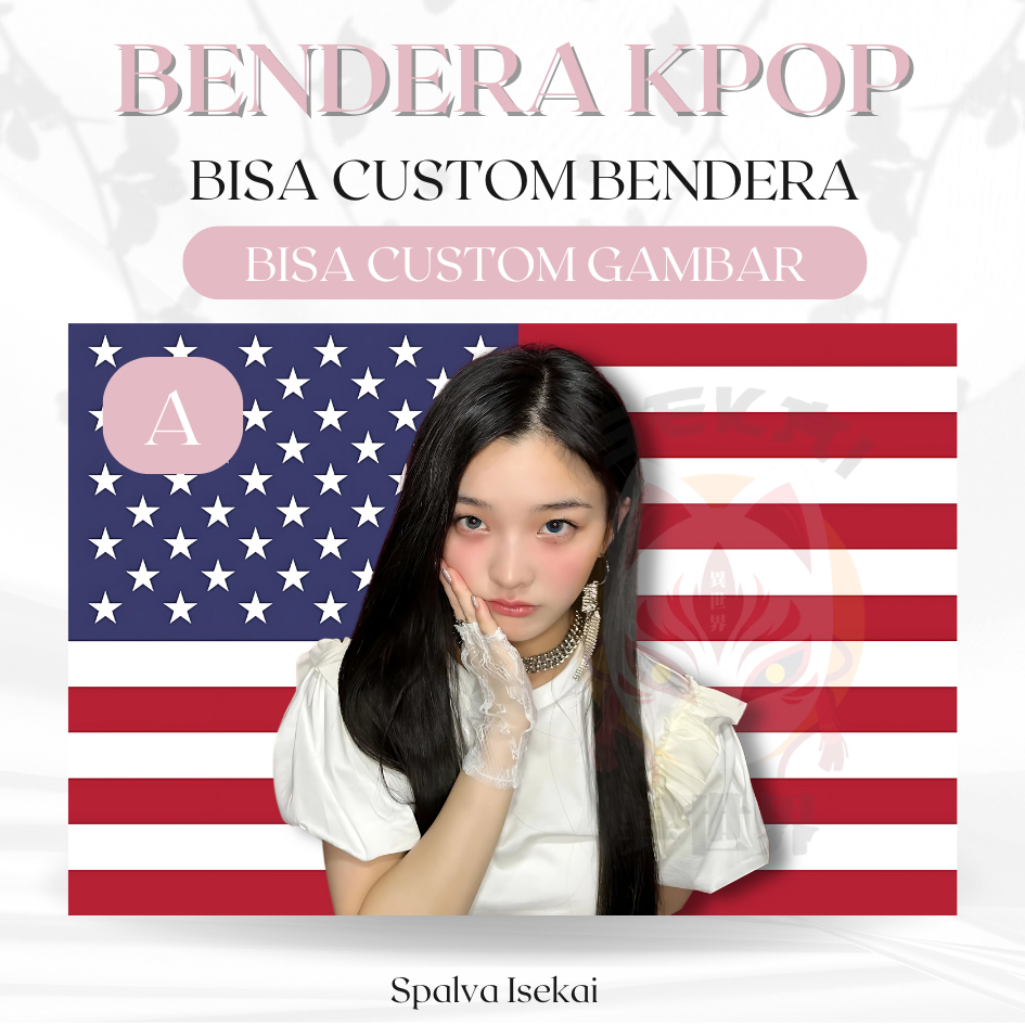 Jual Bendera KPOP IROHA ILLIT / KPOP Flag / BENDERA AMERIKA KPOP / KPOP ...