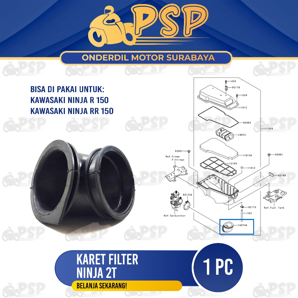 Jual Karet Filter Ninja - Rubber Seat Saringan Tube Udara Hawa CVT Join ...