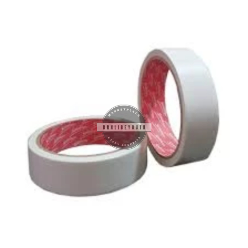 Jual Plakban Lakban Solasi Isolasi Double Tap Roll 2 Layer Lem Perekat ...