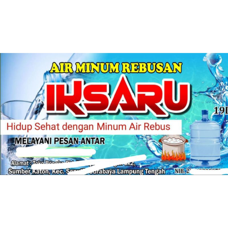 Jual Stiker Galon Tahan Air 100 pcs 8 x 15 cm | Shopee Indonesia