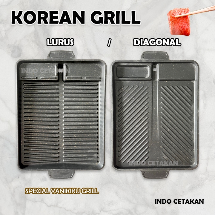 Jual Korean Grill Pan Yakiniku Grill Panggangan Anti Lengket Alat ...