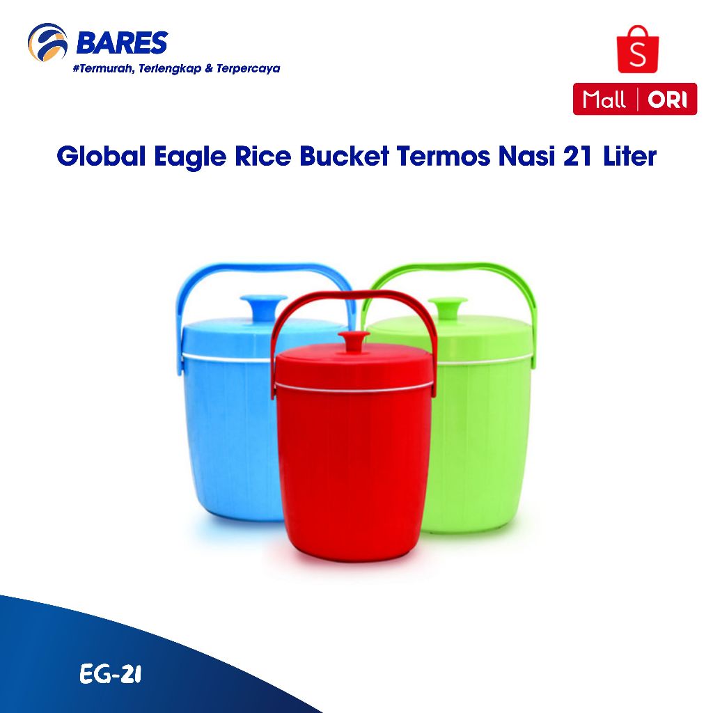 Jual Global Eagle Rice Bucket Termos Nasi 21 Liter | Shopee Indonesia