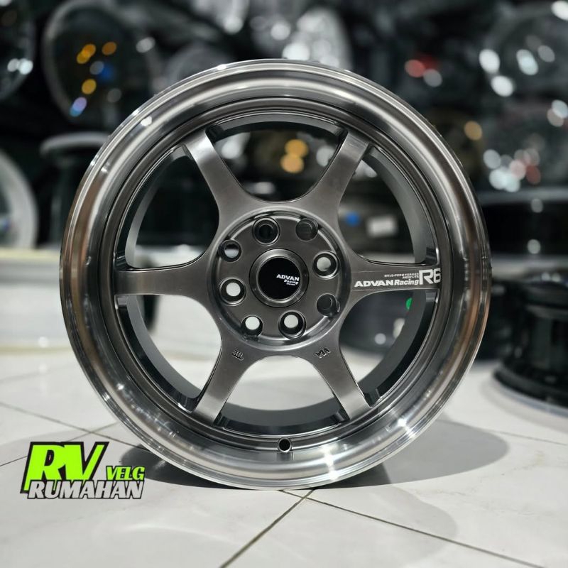 Jual velg racing mobil R15 ADVAN R6 velg Avanza Xenia Livina velg racing mobil ring 15 velg ...