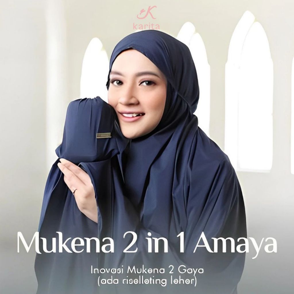 Jual Karita - Mukena 2 in 1 - Mekena Ponco Amaya | Shopee Indonesia