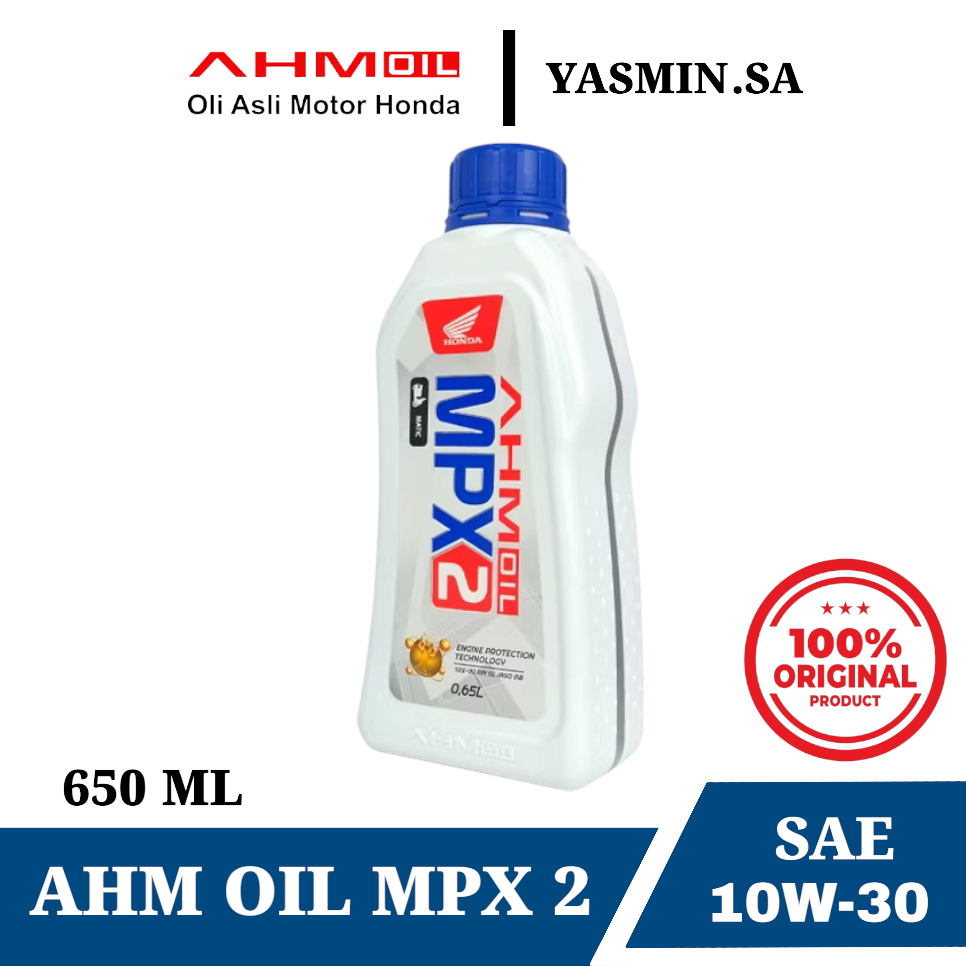 Jual Oli Mesin AHM MPX 2 650 ML Sae 10W-30 Jaso MB Jamin Original ...