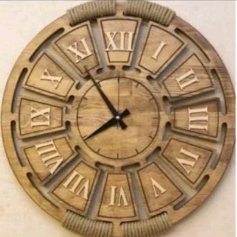 Jual Jam Dinding Romawi Tali Kayu Jati Modern 50cm | Shopee Indonesia