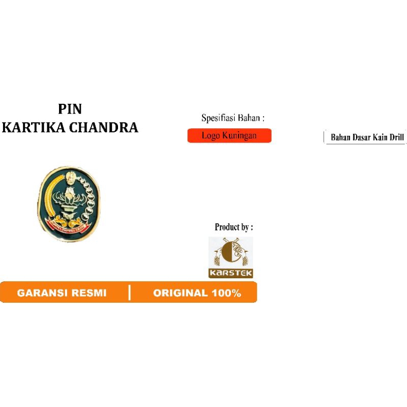 Jual PIN KARTIKA CHANDRA KECIL. | Shopee Indonesia
