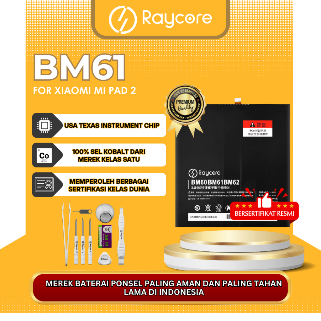 Jual Raycore - Baterai BM61 FOR XIAOMI MI PAD 2 | Shopee Indonesia
