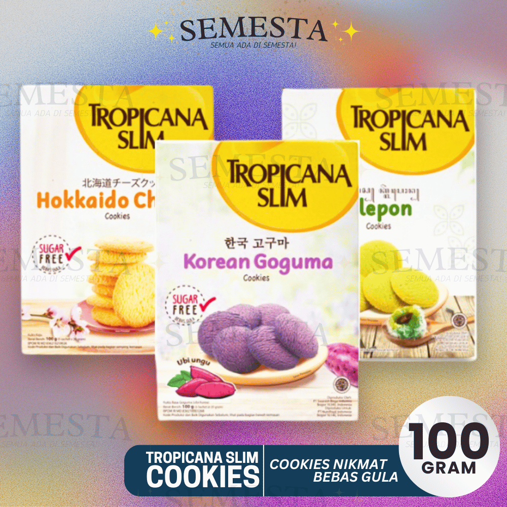 Jual TROPICANA SLIM COOKIES 100 g (5 sachet x 20g) HOKKAIDO CHEESE ...