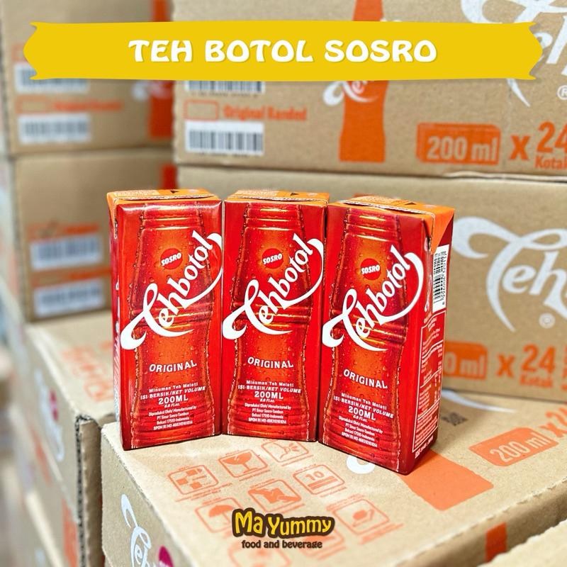 Jual Teh Botol Sosro Kemasan Kotak 200ml | Shopee Indonesia