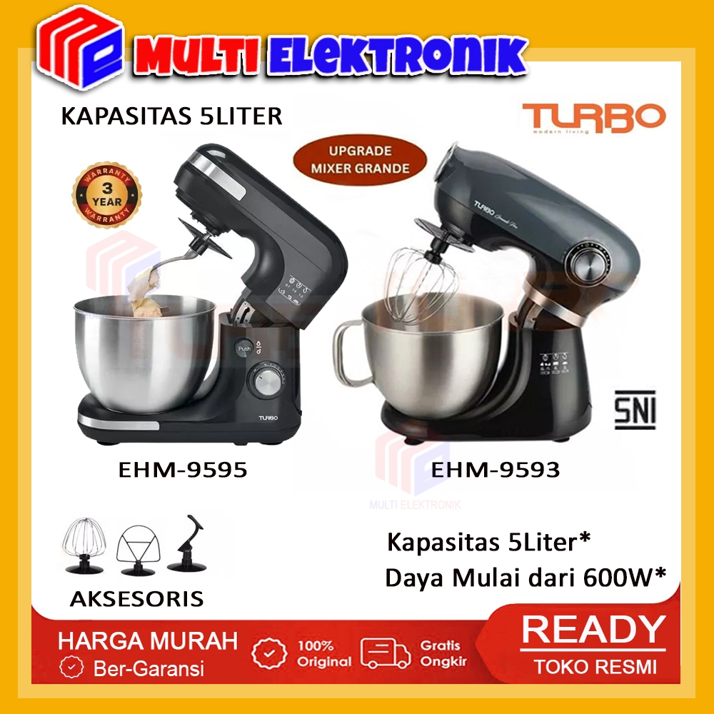 Jual Turbo Grande Stand Mixer with Bowl / Pengaduk Adonan EHM9595 ...