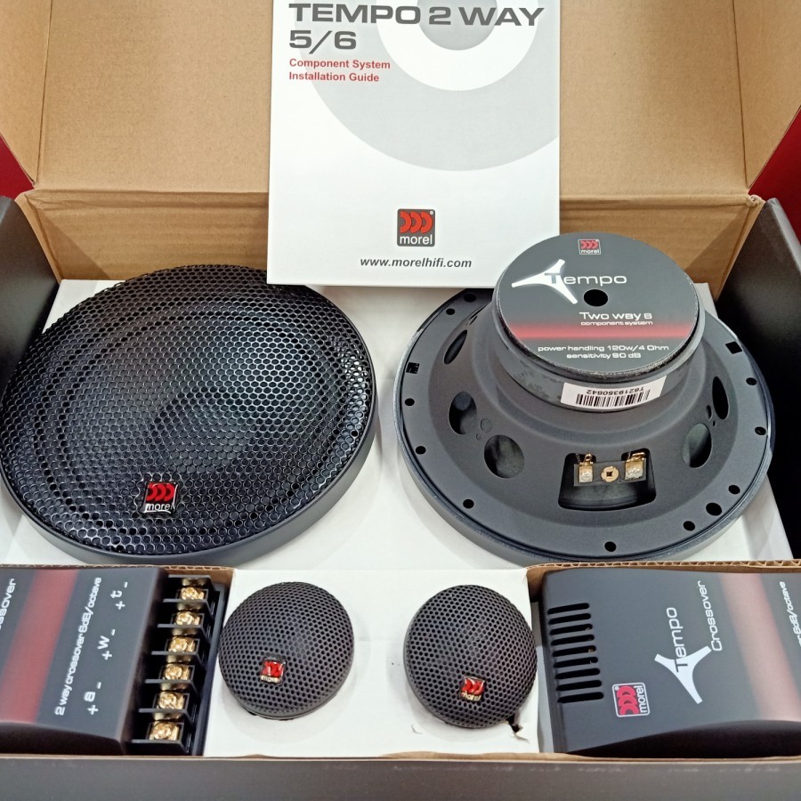 Jual SPEAKER Split 2 Way Morel Tempo 6,5 Inch / Speaker 2 Way Morel ...