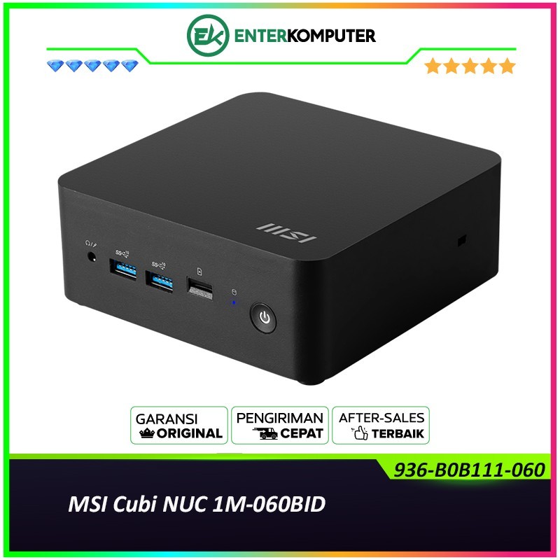 Jual Mini PC MSI Cubi NUC 1M-060BID Barebone - 936-B0B111-060 | Shopee Indonesia