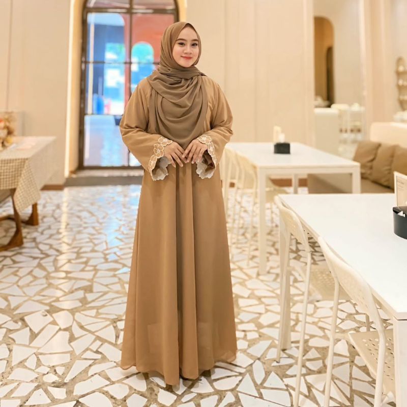 Jual Abaya Mewah Elegan Aulia Abaya Remaja Aesthetic Abya Ceruty ...