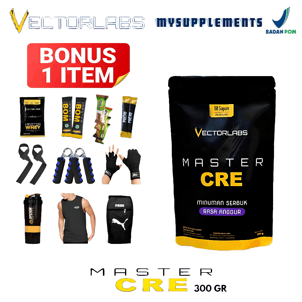 Jual Vectorlabs Master Cre Creatine 60 Serving 300gr Creatine ...