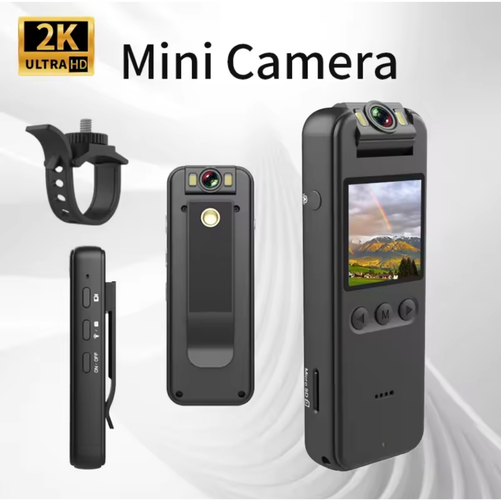 Jual digital pocket camera wifi 2k type c mini pocket body camera cs12 ...