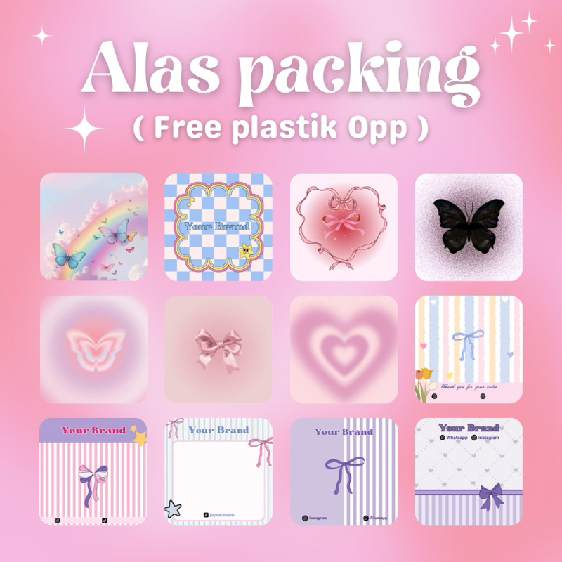 Jual [isi 50 pcs] Alas packing/Alas packing olshop/Alas packing Custom ...