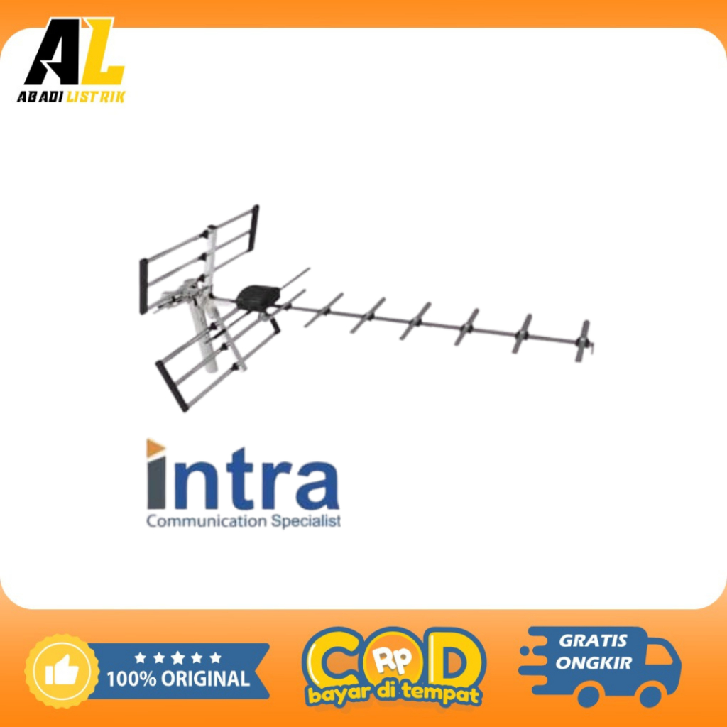 Jual Antena TV Digital outdoor merk intra plus kabel antena siap pakai ...