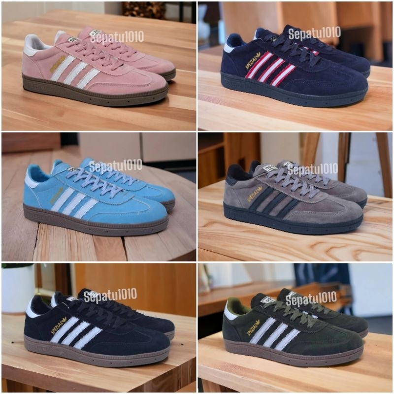 Jual Sepatu Pria Wanita Adidas Spezial Ice blue Sneakers Casual ...