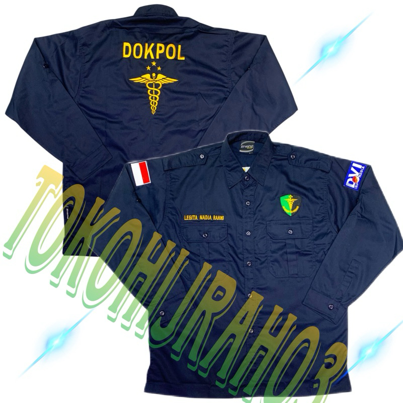 Jual SERAGAM PDL DOKPOL BIG SIZE SERAGAM PDH DOKPOL KEMEJA PDL DOKPOL ...