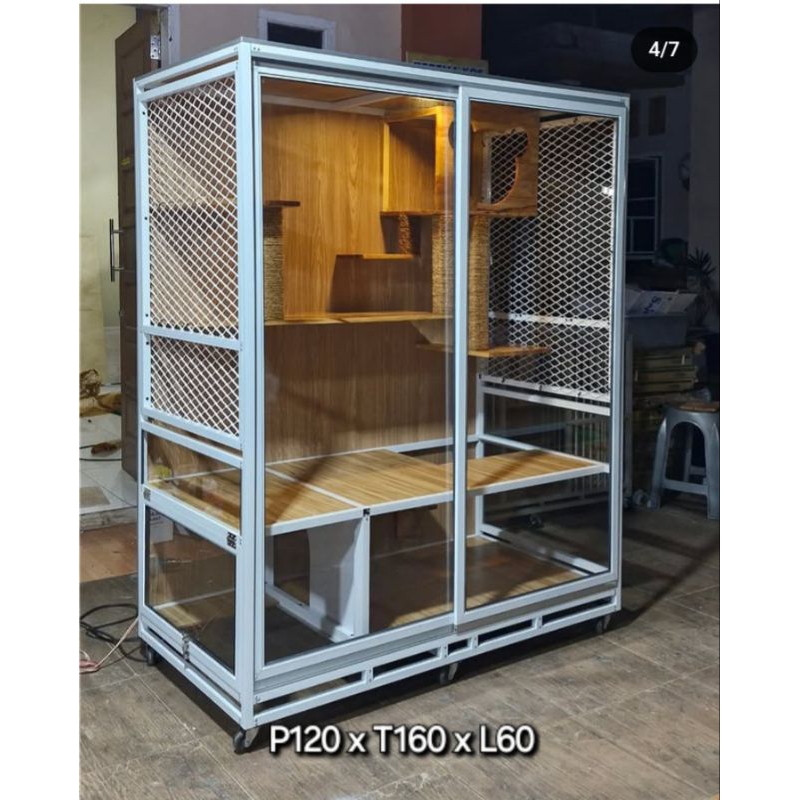 Jual kandang kucing alumunium + play ground | Shopee Indonesia