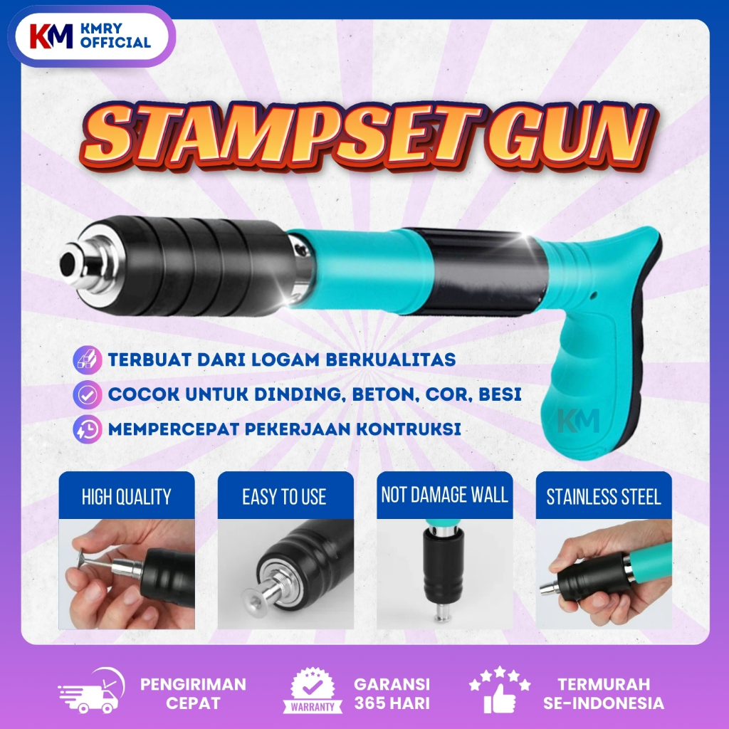 Jual KMRY Mini Stampset T500 Paku Beton Besi Ramset Mesin Stamp Alat ...
