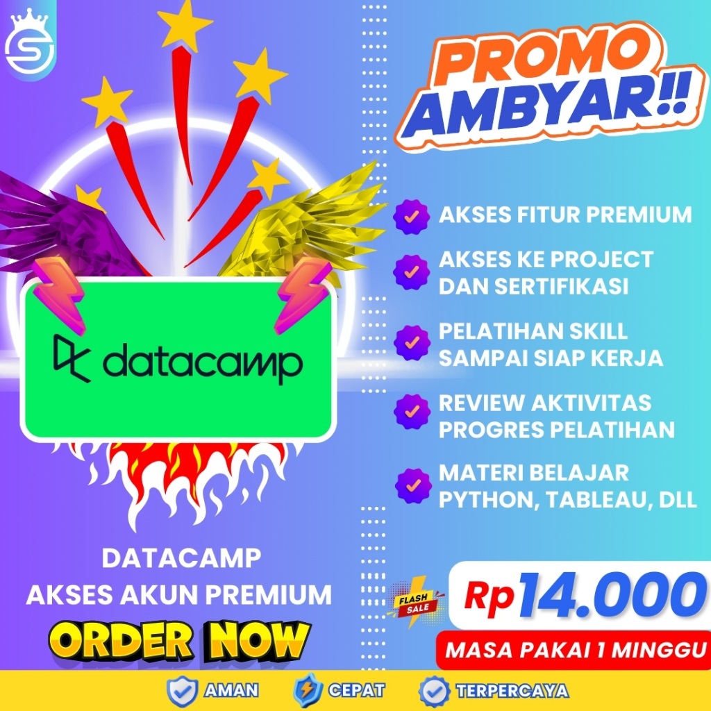Jual DataCamp : Belajar Data Science dengan Mudah dan Interaktif | Shopee Indonesia