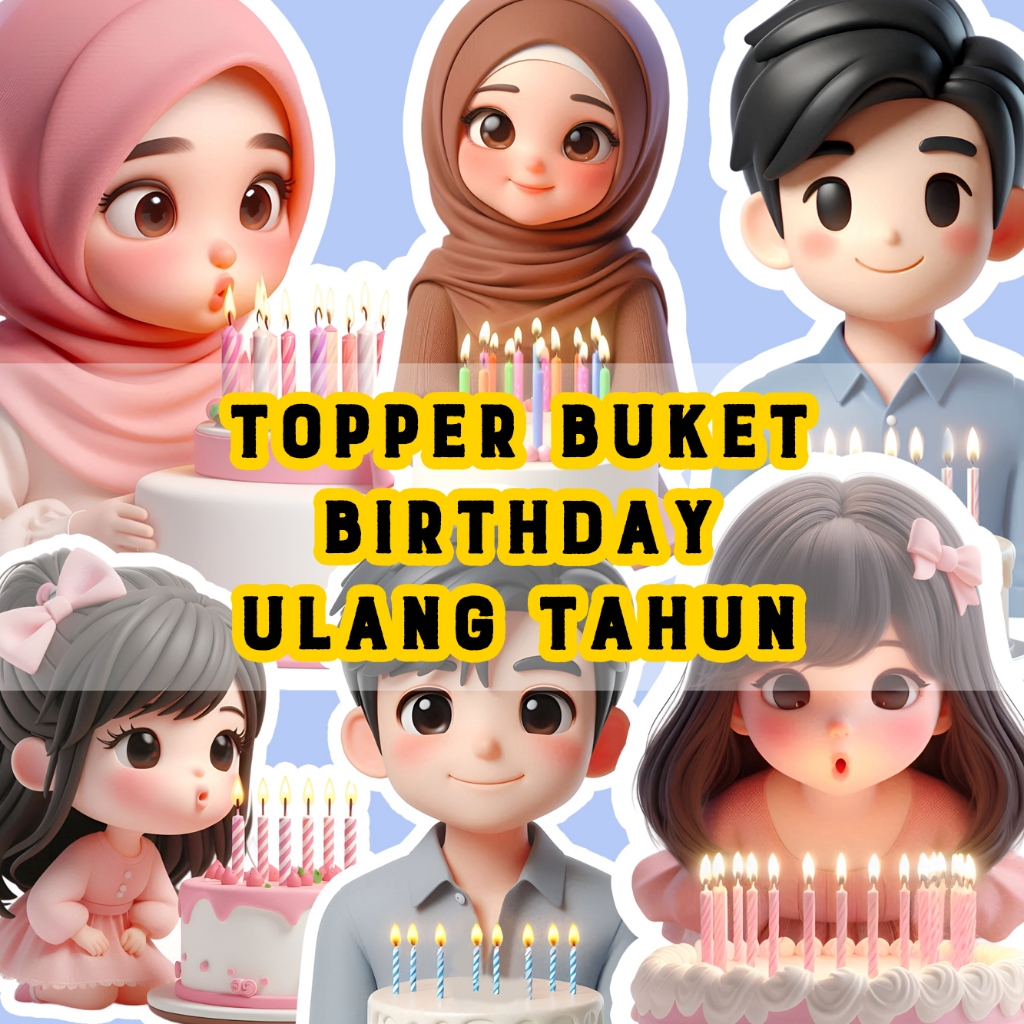 Jual TOPPER BIRTHDAY / ULANG TAHUN UNTUK BUKET ATAU KUE ISI 10 | Shopee ...