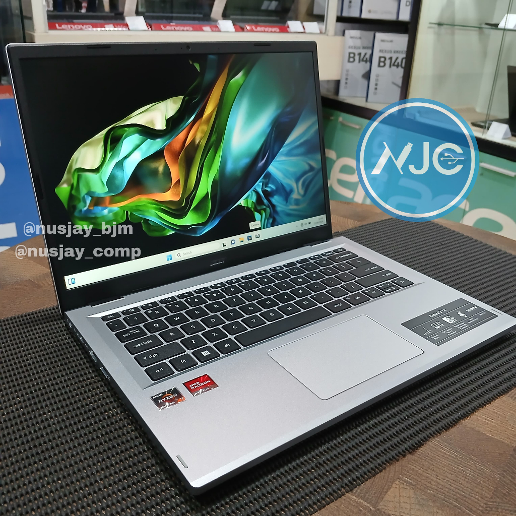 Jual NB ACER ASPIRE GO 14 AG14-21P AMD RYZEN 3-7320U RAM 8GB SSD 512GB ...