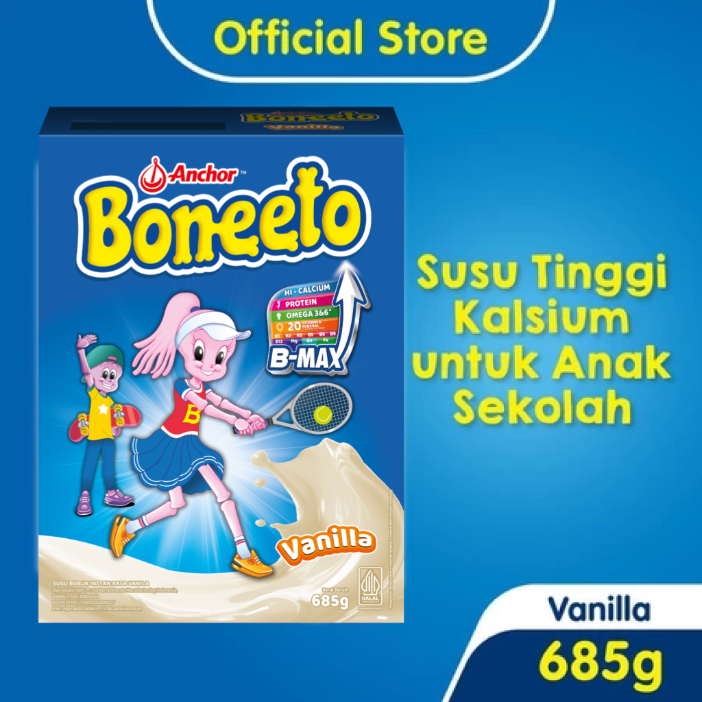 Jual Boneeto Susu Bubuk Anak Sekolah Creamy Vanilla 685g - Nutrisi ...