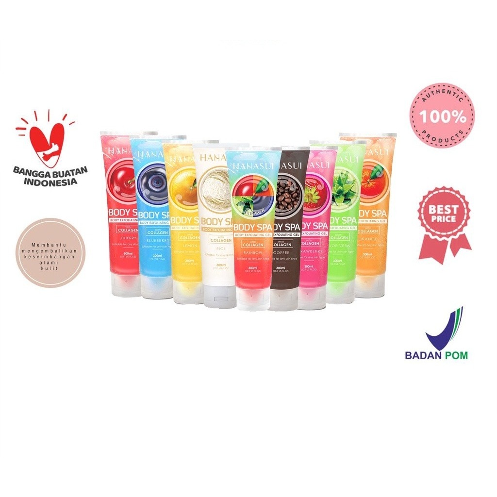 Jual HANASUI Body Spa Exfoliating Gel 300ml - Gel Pembersih Perontok Daki Tubuh Badan | Shopee ...