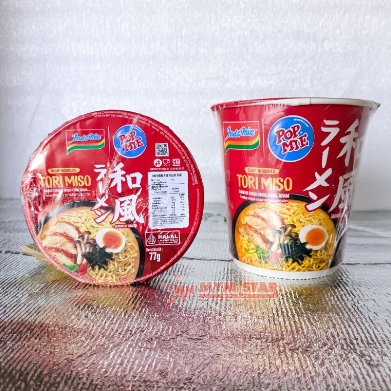 Jual Indomie Pop Mie Tori Miso - Mi Instan Cup Ramen Kuah Miso Rasa ...