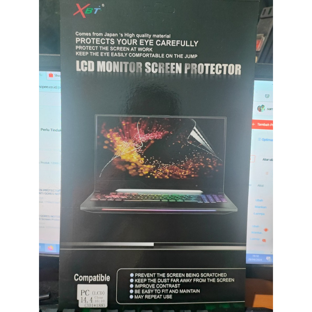 Jual Antigores (clear/glosy) layar laptop uk. 14,4" (16:10) | Shopee ...