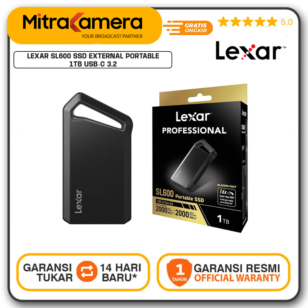 Jual Lexar SL600 SSD External Portable USB-C 3.2 | Shopee Indonesia