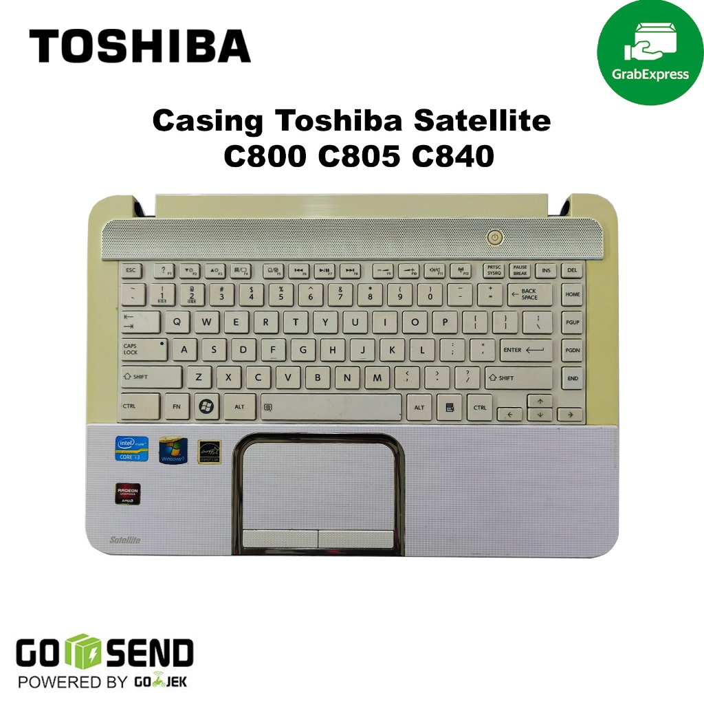 Jual Casing Keyboard + Bawah / Palmrest + Bottom Laptop Toshiba ...