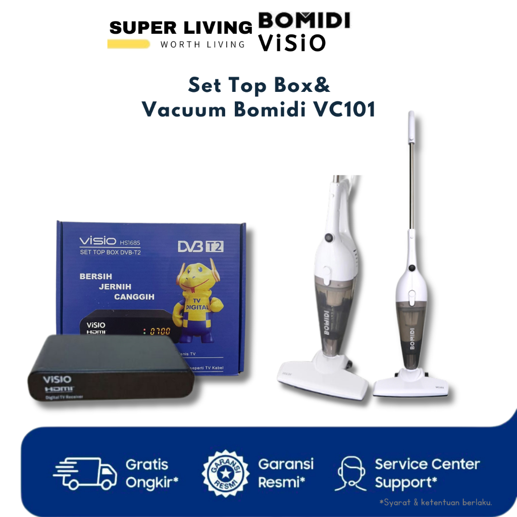Jual Super Living - VISIO Set Top Box DVB-T2 TV Full HD Digital ...