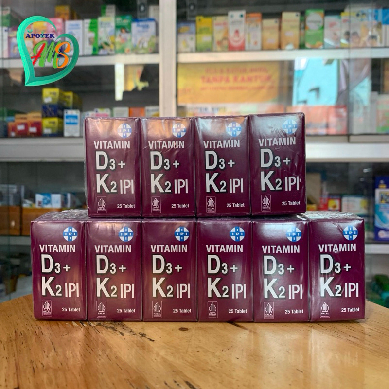 Jual Vitamin D3 + K2 IPI | 25 Tablet | Memelihara Kesehatan Tulang ...