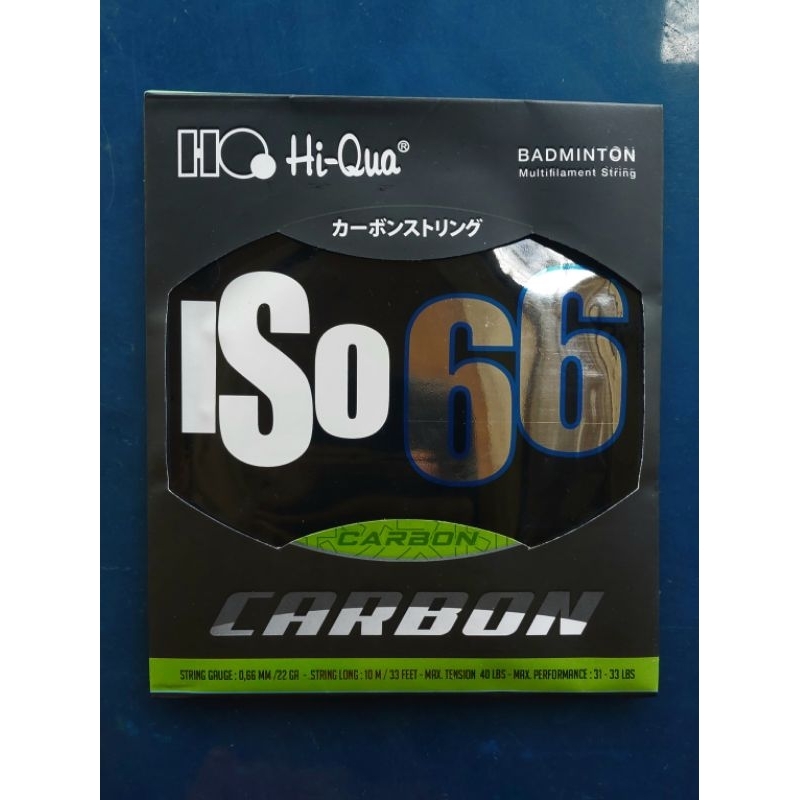 Jual Senar Raket HIQUA ISO66 Carbon Senar Badminton Bulutangkis Hi-Qua ...