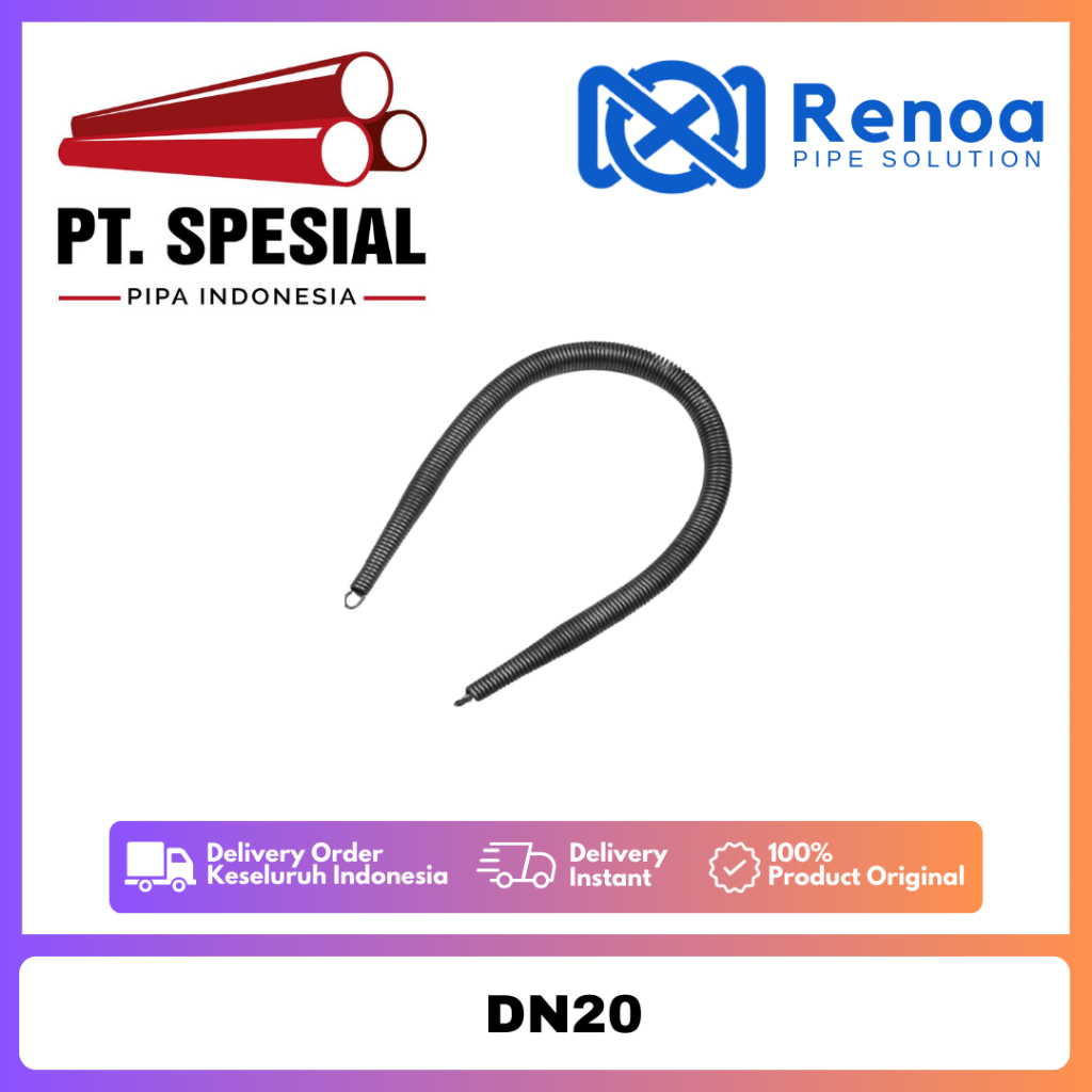 Jual Bending Spring 20mm Renoa Steel Bending Penekuk Pipa PVC (200 pcs ...