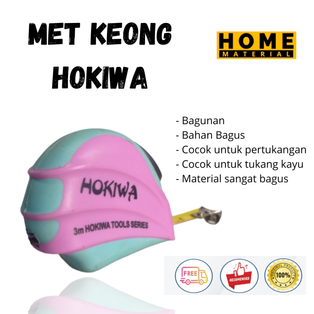 Jual METERAN MODEL KEONG HOKIWA 3, 5, DAN 7,5M TERMURAH | Shopee Indonesia