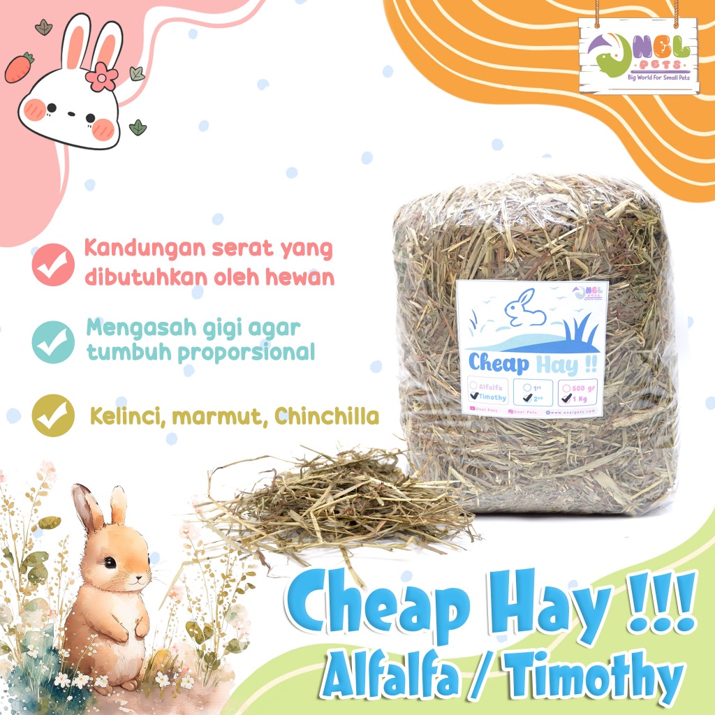 Jual CHEAP HAY / Timothy hay / Alfalfa Hay / Rumput kelinci murah ...