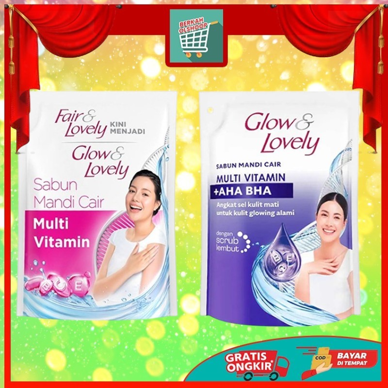 Jual GLOW&LOVELY SABUN CAIR BODY WASH GLOWING UKURAN 400 ML | Shopee ...