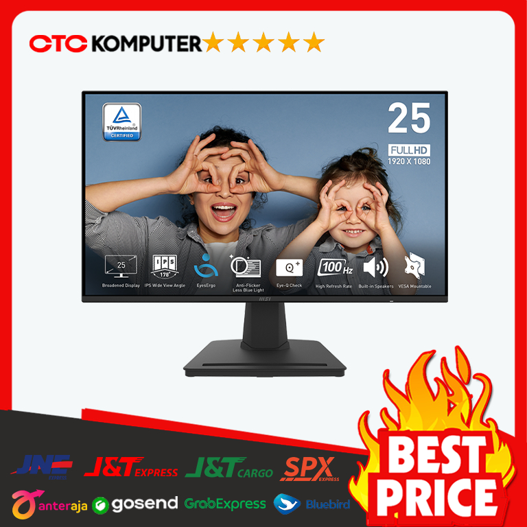 Jual Monitor MSI LED IPS PRO MP252 - Full HD 100Hz 25" Inch | Shopee ...