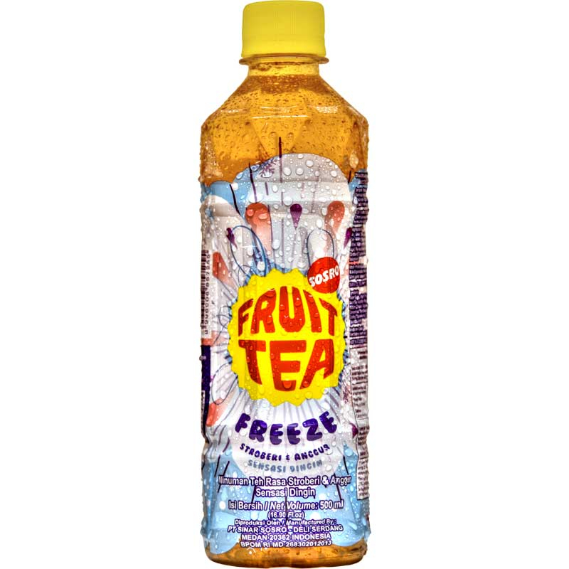 Jual Fruit Tea Minuman Teh Freeze 500 ml | Shopee Indonesia