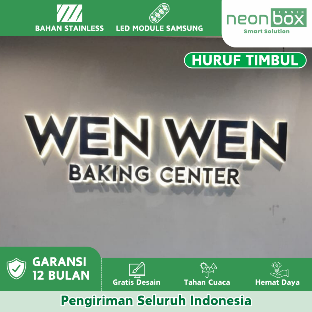 Jual Huruf Timbul 3D Letter Led Menyala Huruf Timbul Akrilik Tempel ...