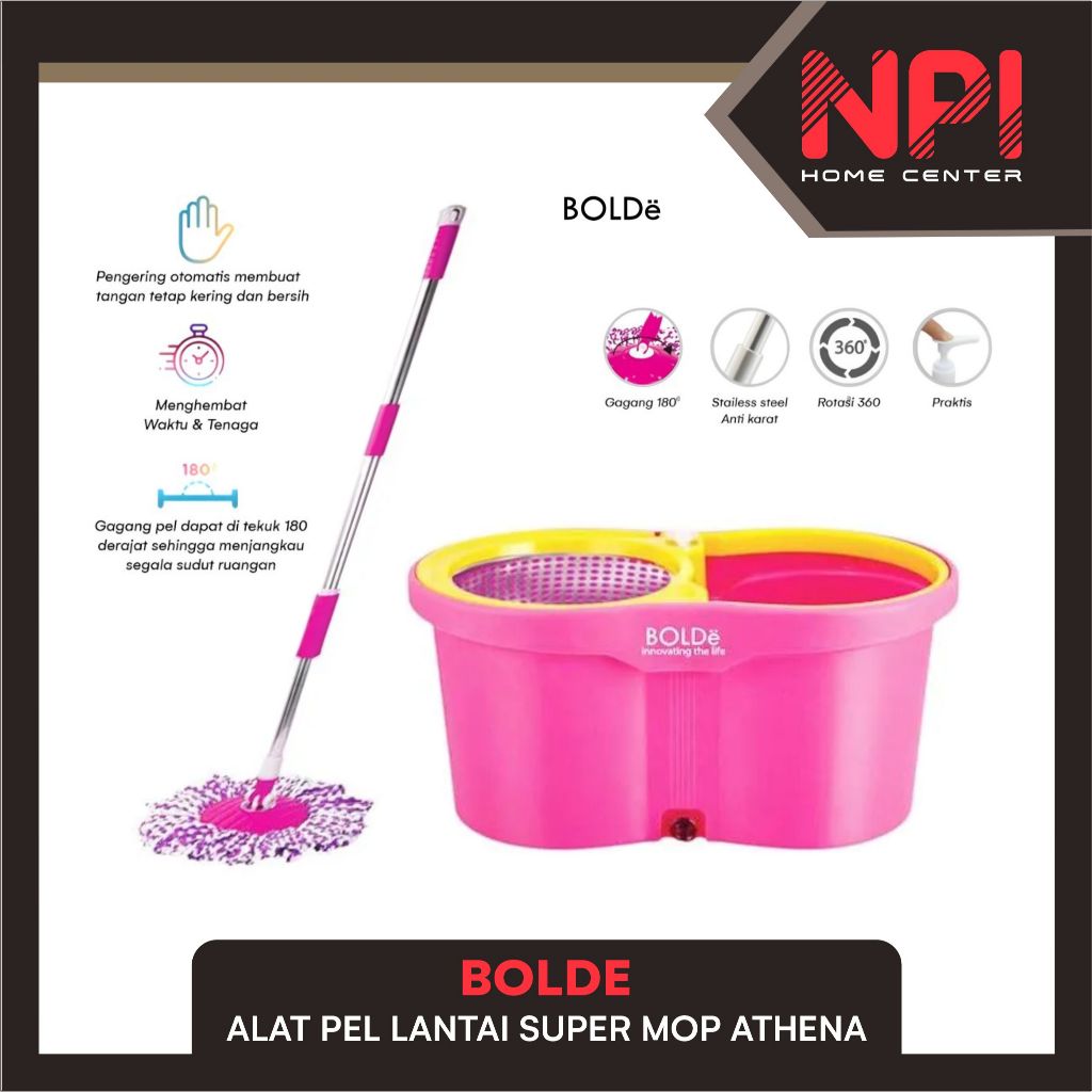 Jual Bolde - Alat Pel Lantai Super Mop / Supermop Athena | Shopee Indonesia